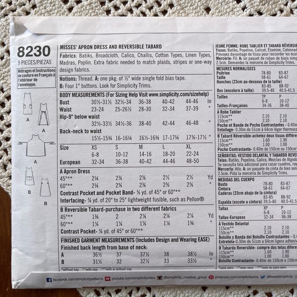 Dottie Angel | Office | Simplicity Dottie Angel Pattern For Apron Dress ...